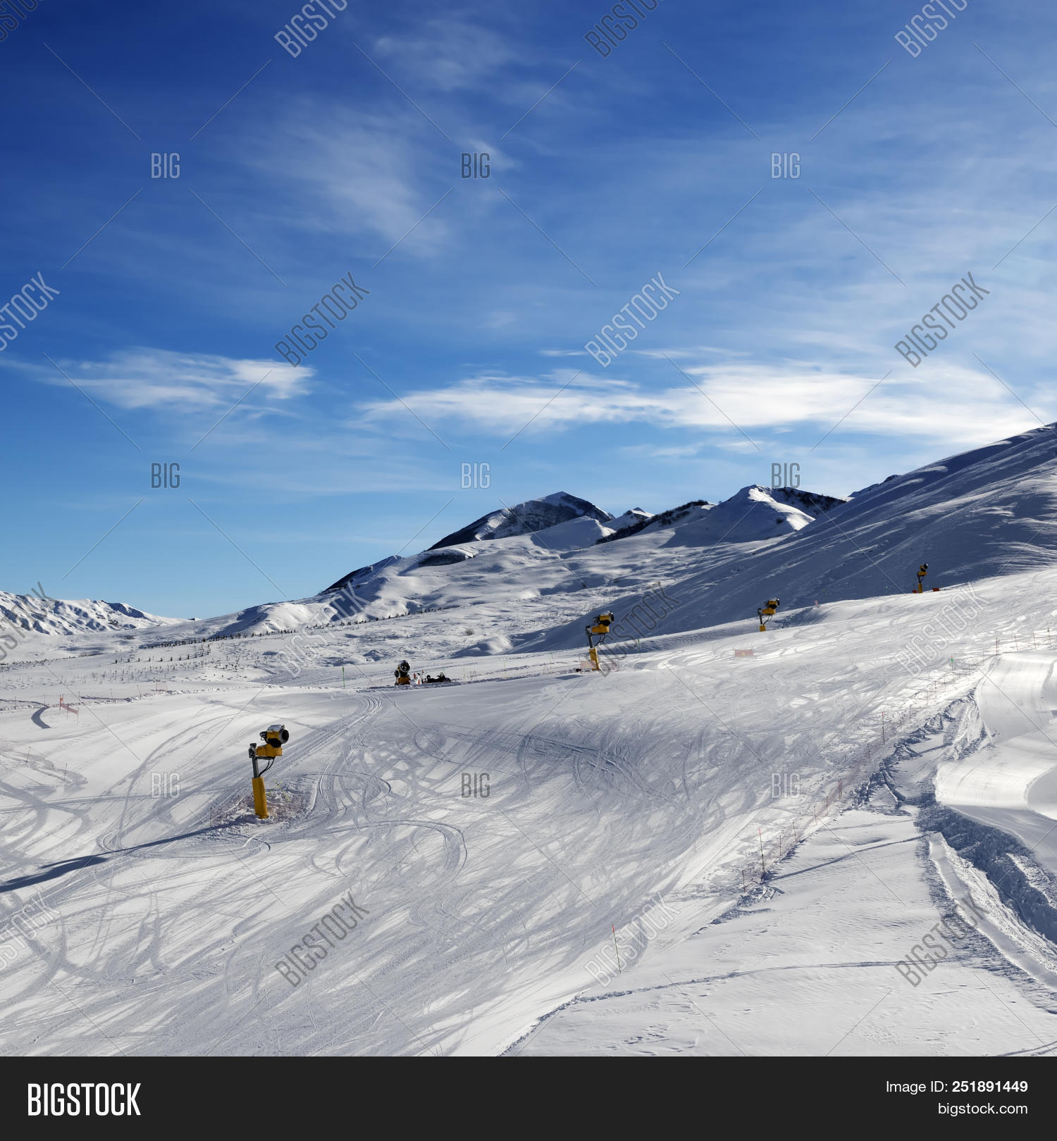 Snowy Ski Slope Image & Photo (Free Trial) | Bigstock