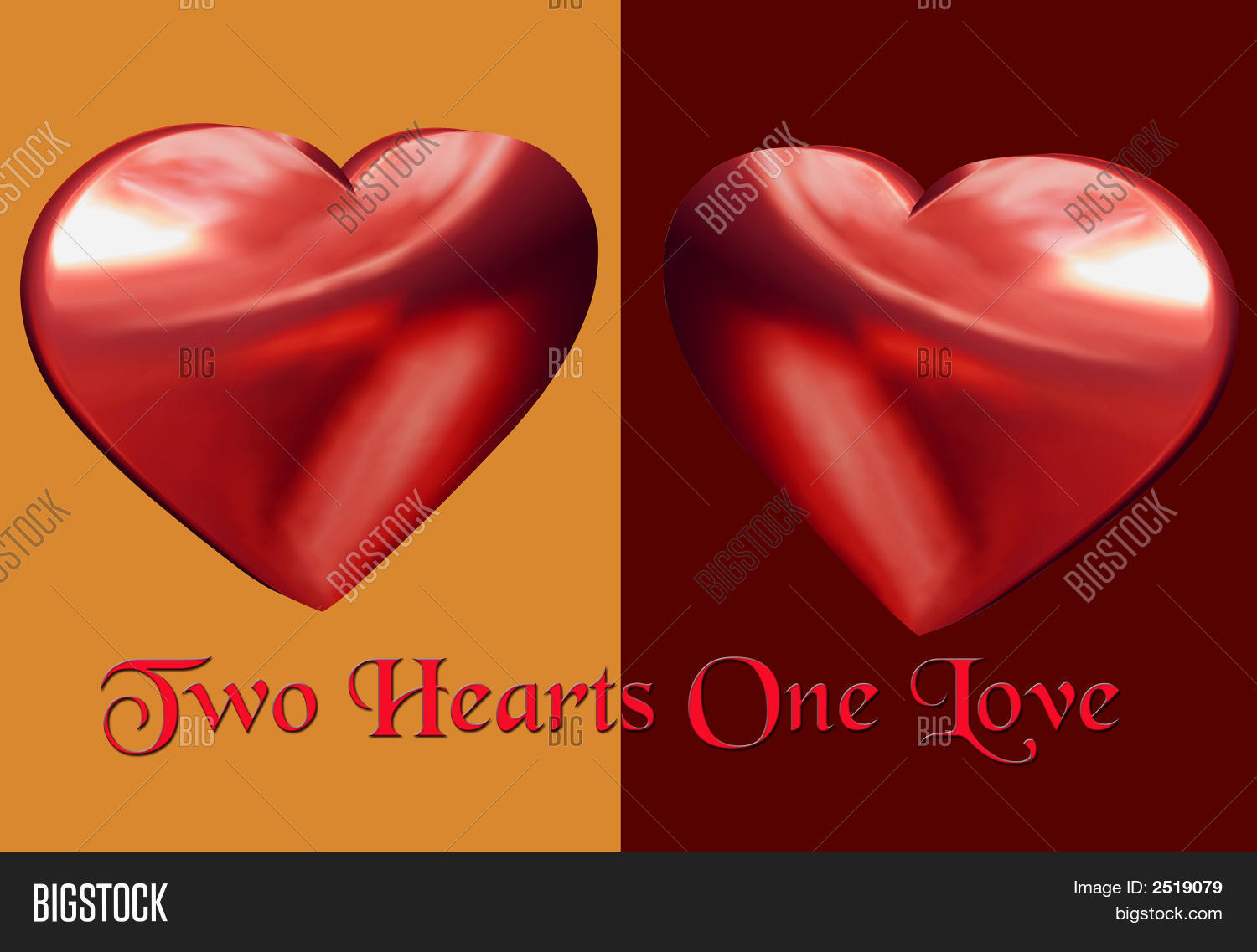 Two Hearts One Love Image & Photo (Free Trial) | Bigstock
