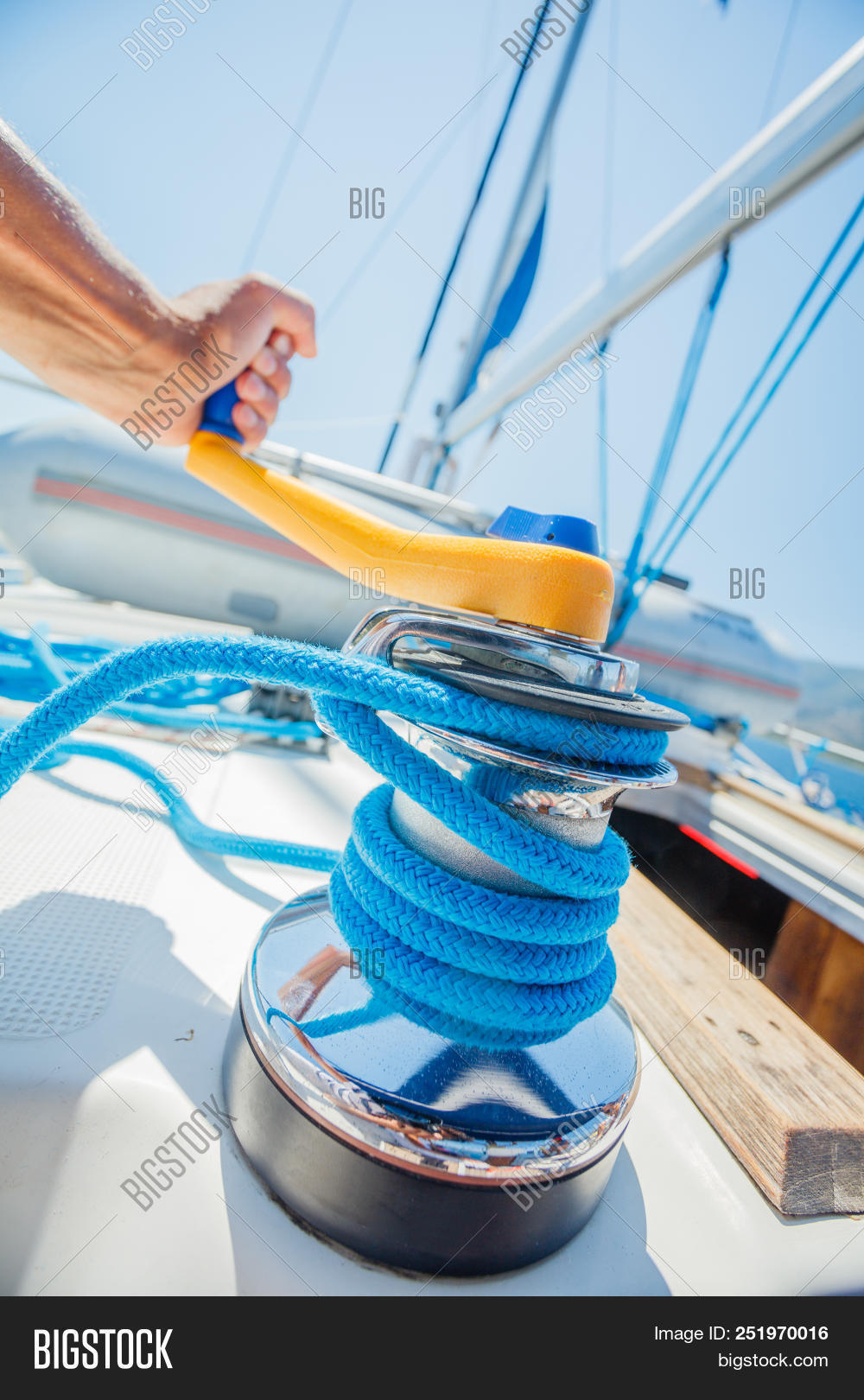 Hand Captain Sail Boat Image & Photo (Free Trial) | Bigstock