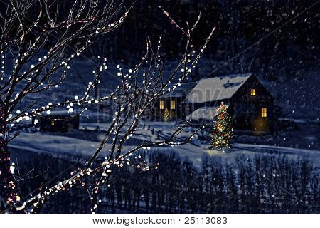 Snowy Winter Scene Image & Photo (Free Trial) | Bigstock