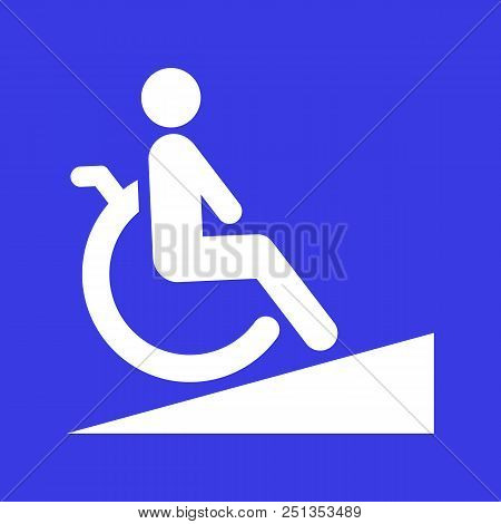Wheelchair Ramp Sign Vector & Photo (Free Trial) | Bigstock