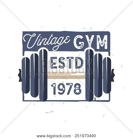 Retro Gym Logo Type. Vector & Photo (Free Trial) | Bigstock