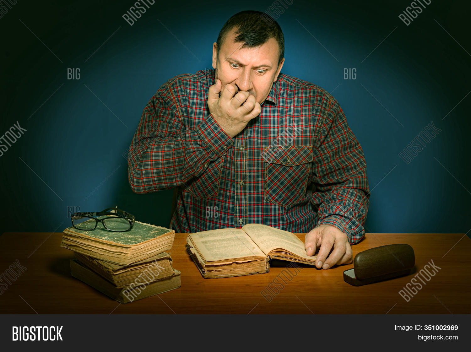 Man Reads Book. Head Image & Photo (Free Trial) | Bigstock