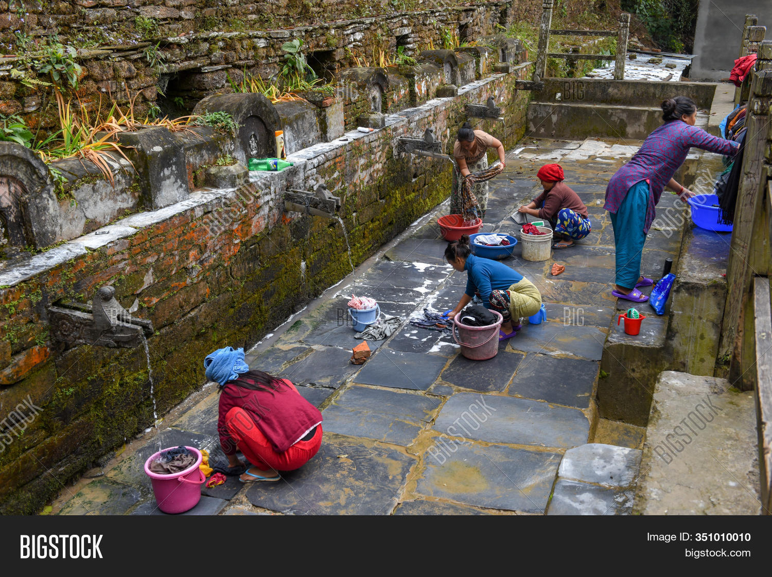 Women Washing Clothes Image & Photo (Free Trial) | Bigstock