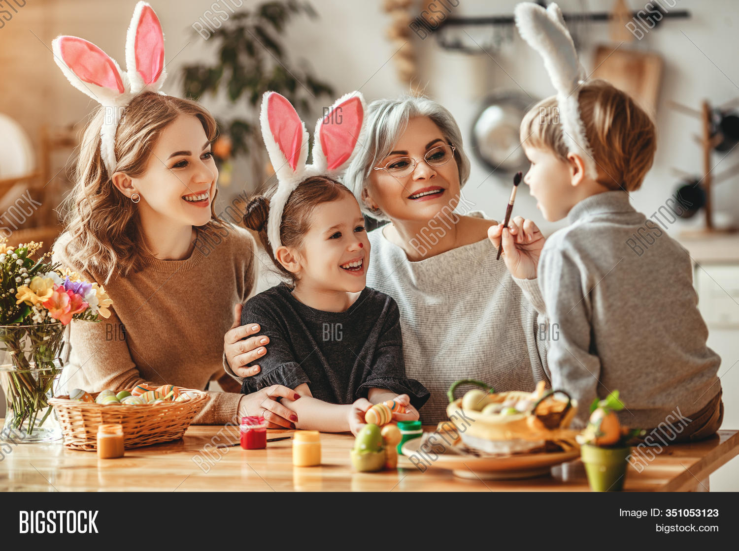 Happy Easter! Family Image & Photo (Free Trial) | Bigstock