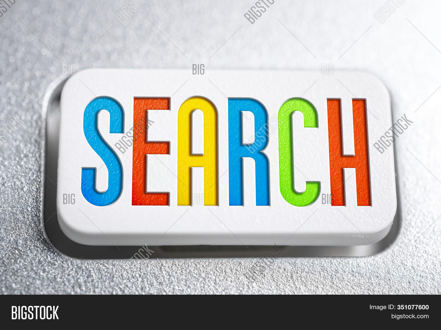 Colorful Search Button Image & Photo (Free Trial) | Bigstock