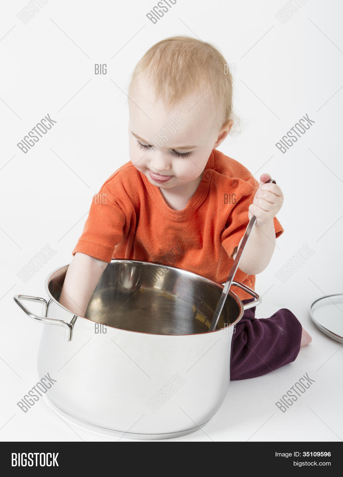 Baby Big Cooking Pot Image & Photo (Free Trial) | Bigstock