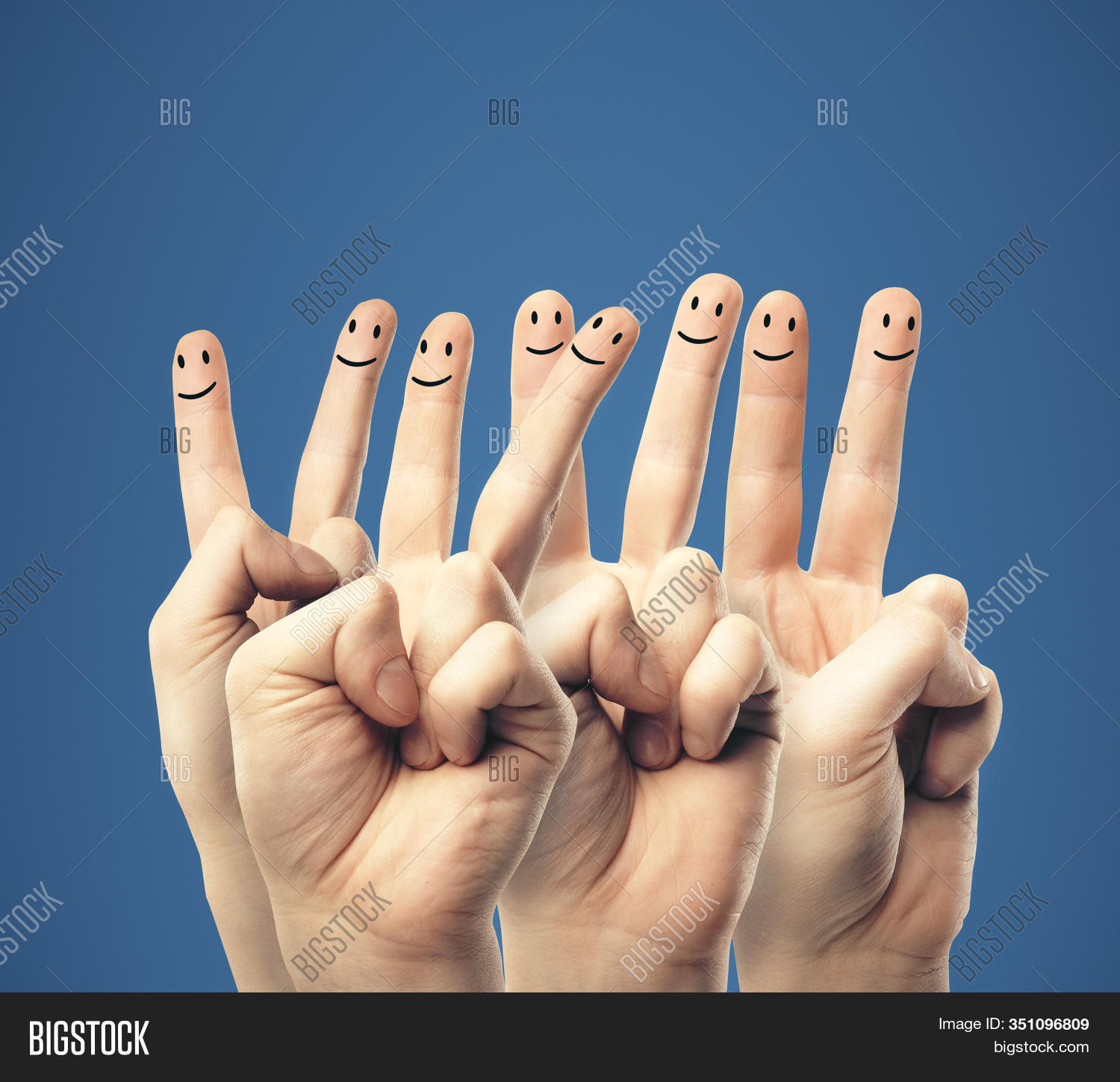 Group Finger Smileys Image & Photo (Free Trial) | Bigstock