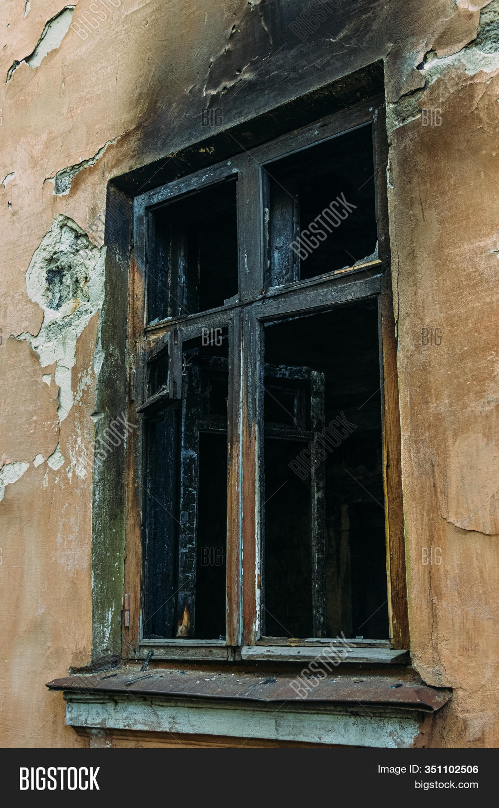 Broken Window Burnt Image & Photo (Free Trial) | Bigstock