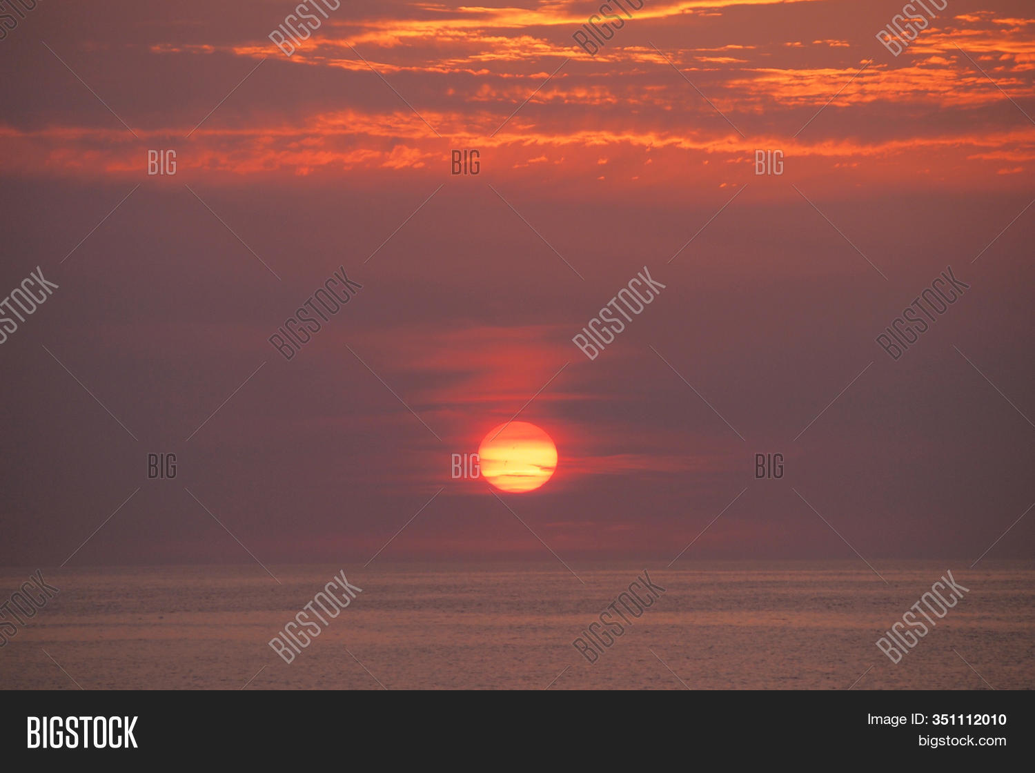 Sun Rising Over Ocean Image & Photo (Free Trial) | Bigstock