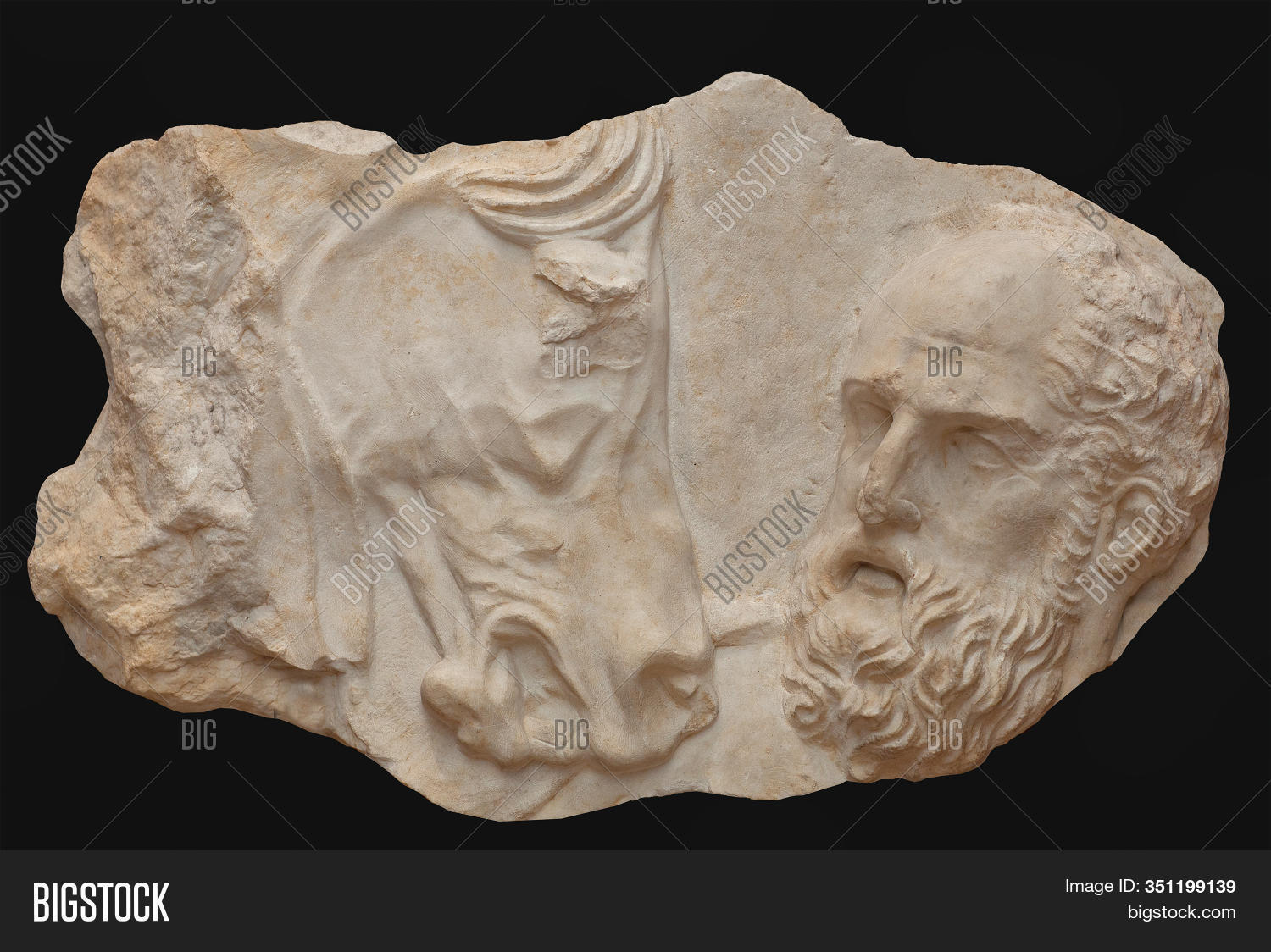 Ancient Bas Relief Man Image & Photo (Free Trial) | Bigstock