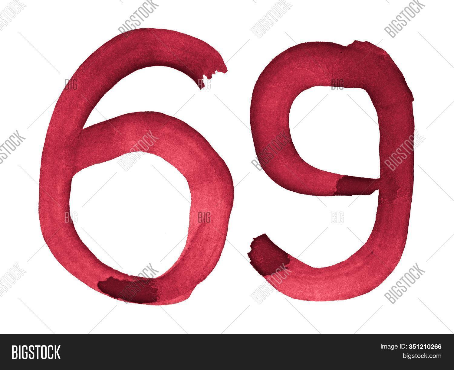 Watercolor Number 69, Image & Photo (Free Trial) | Bigstock