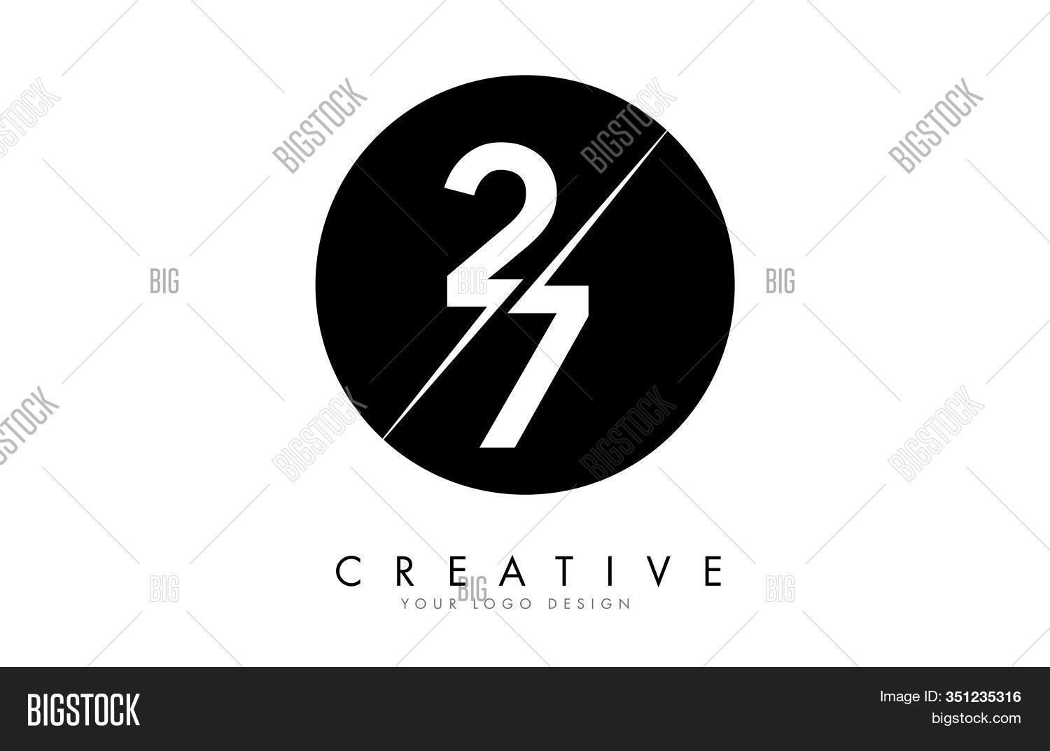 27 2 7 Number Logo Vector & Photo (Free Trial) | Bigstock