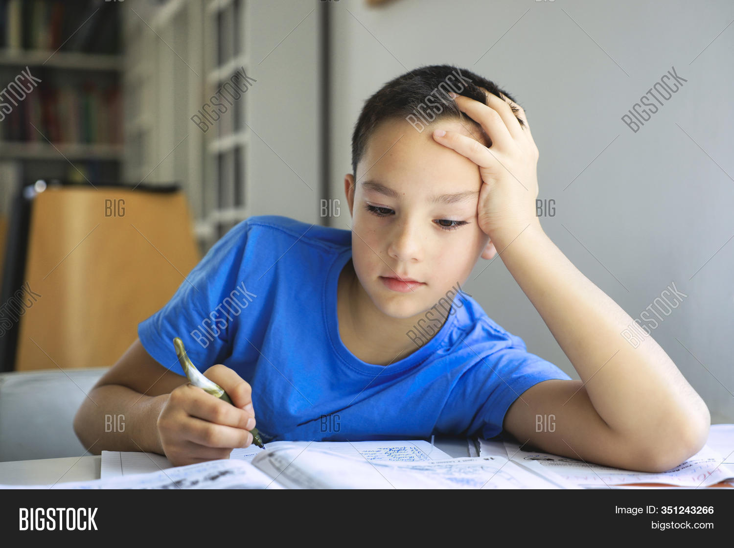 Young Boy Writing Image & Photo (Free Trial) | Bigstock