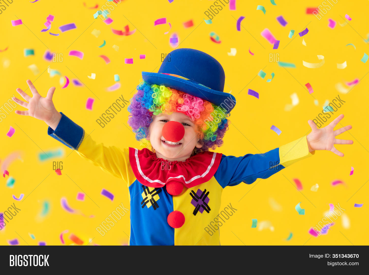 Funny Kid Clown Image & Photo (Free Trial) | Bigstock