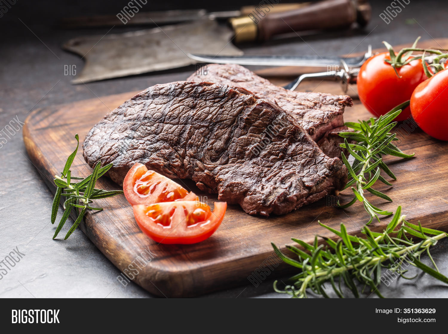 Two Beef Rump Steaks Image & Photo (Free Trial) | Bigstock