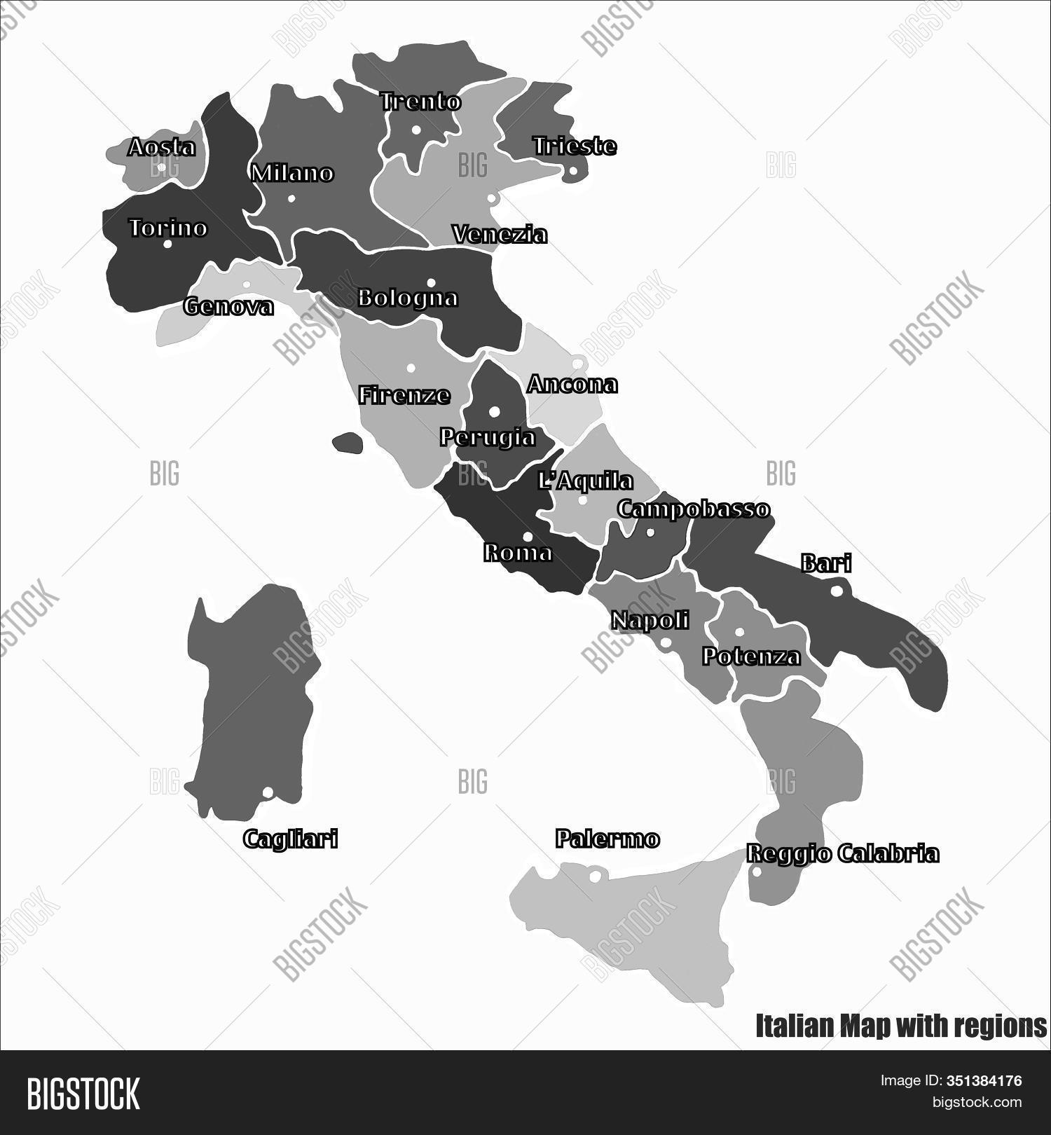 Map Italy Bright Image & Photo (Free Trial) | Bigstock