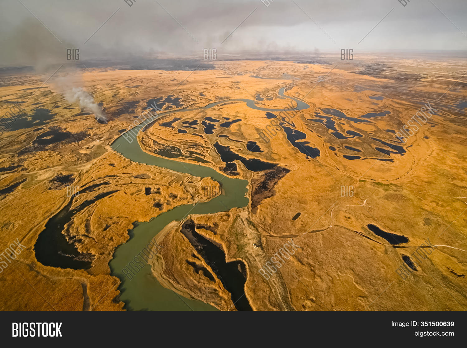 Tundra Fire. Burning Image & Photo (Free Trial) | Bigstock