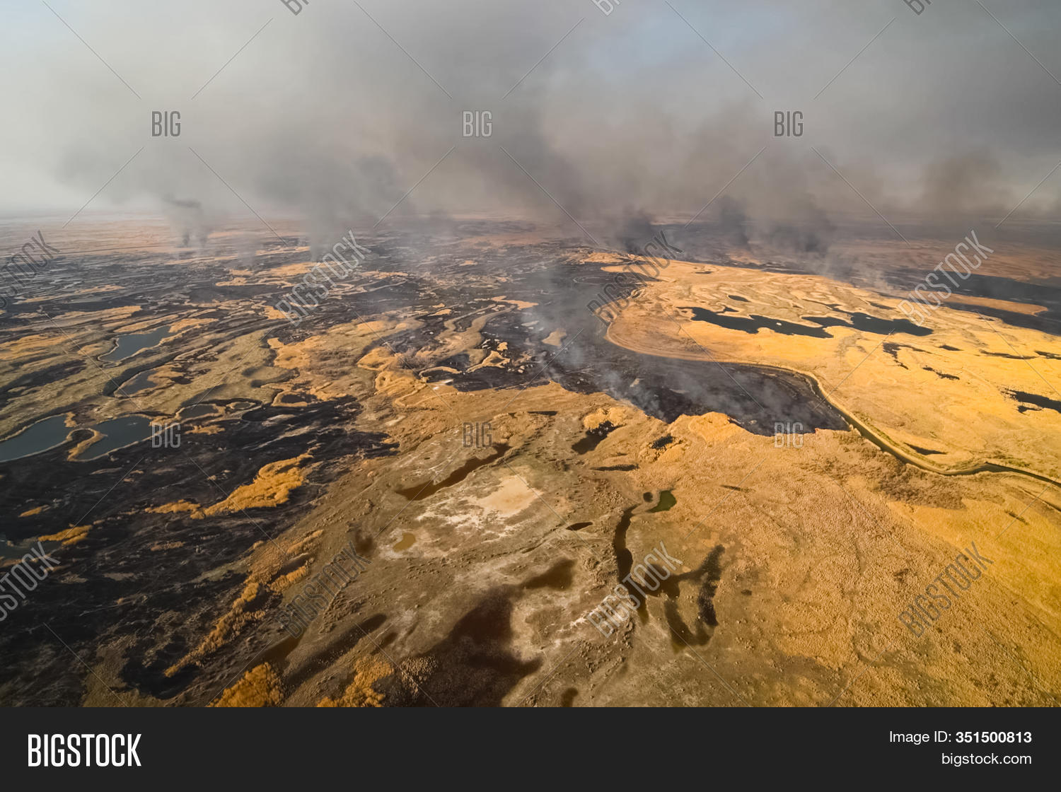 Tundra Fire. Burning Image & Photo (Free Trial) | Bigstock