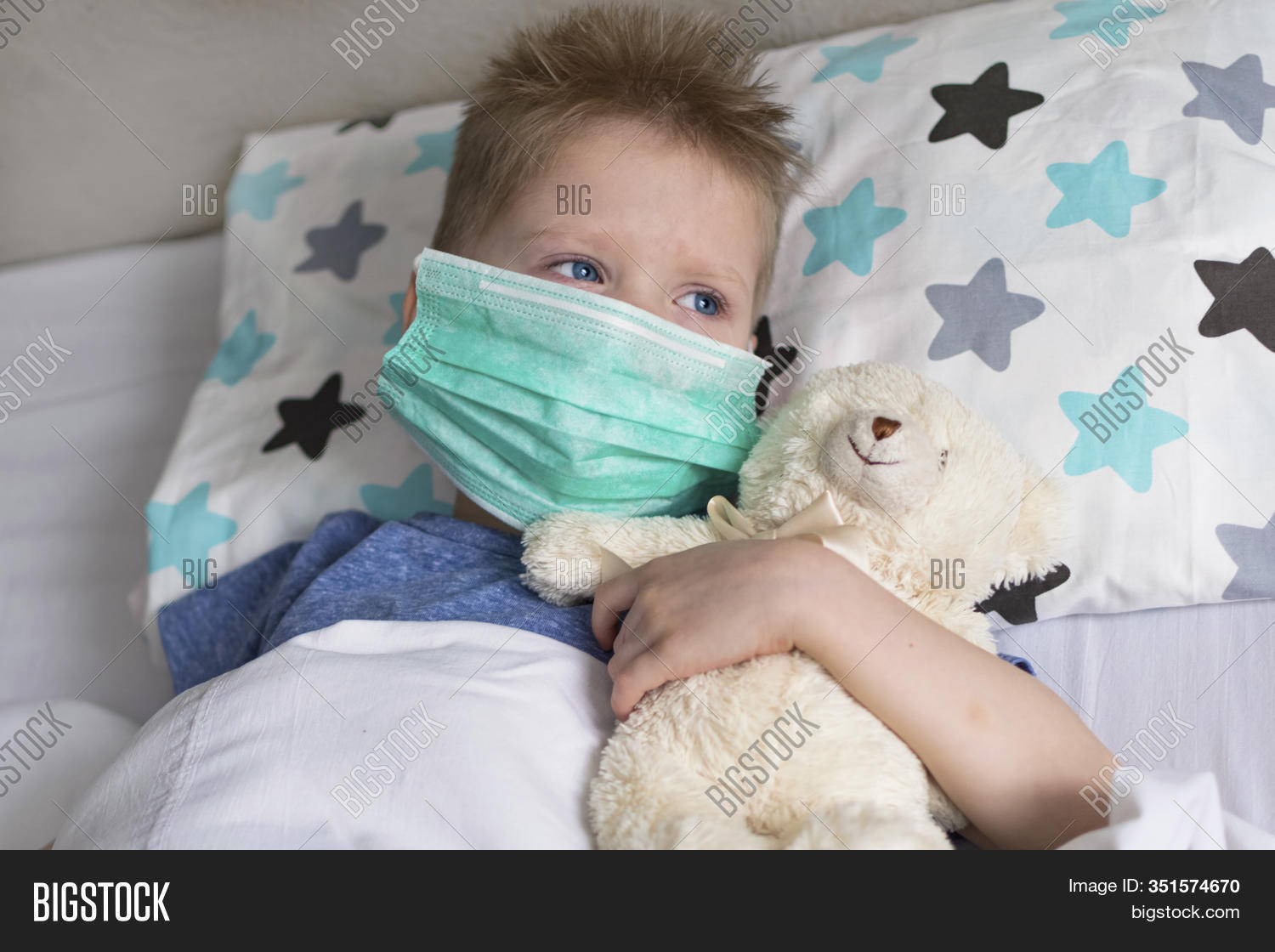 Sick Sad Child Mask Image & Photo (Free Trial) | Bigstock