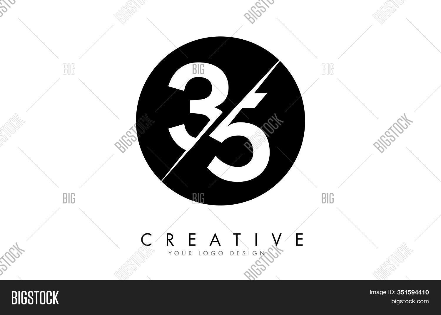 35 3 5 Number Logo Vector & Photo (Free Trial) | Bigstock