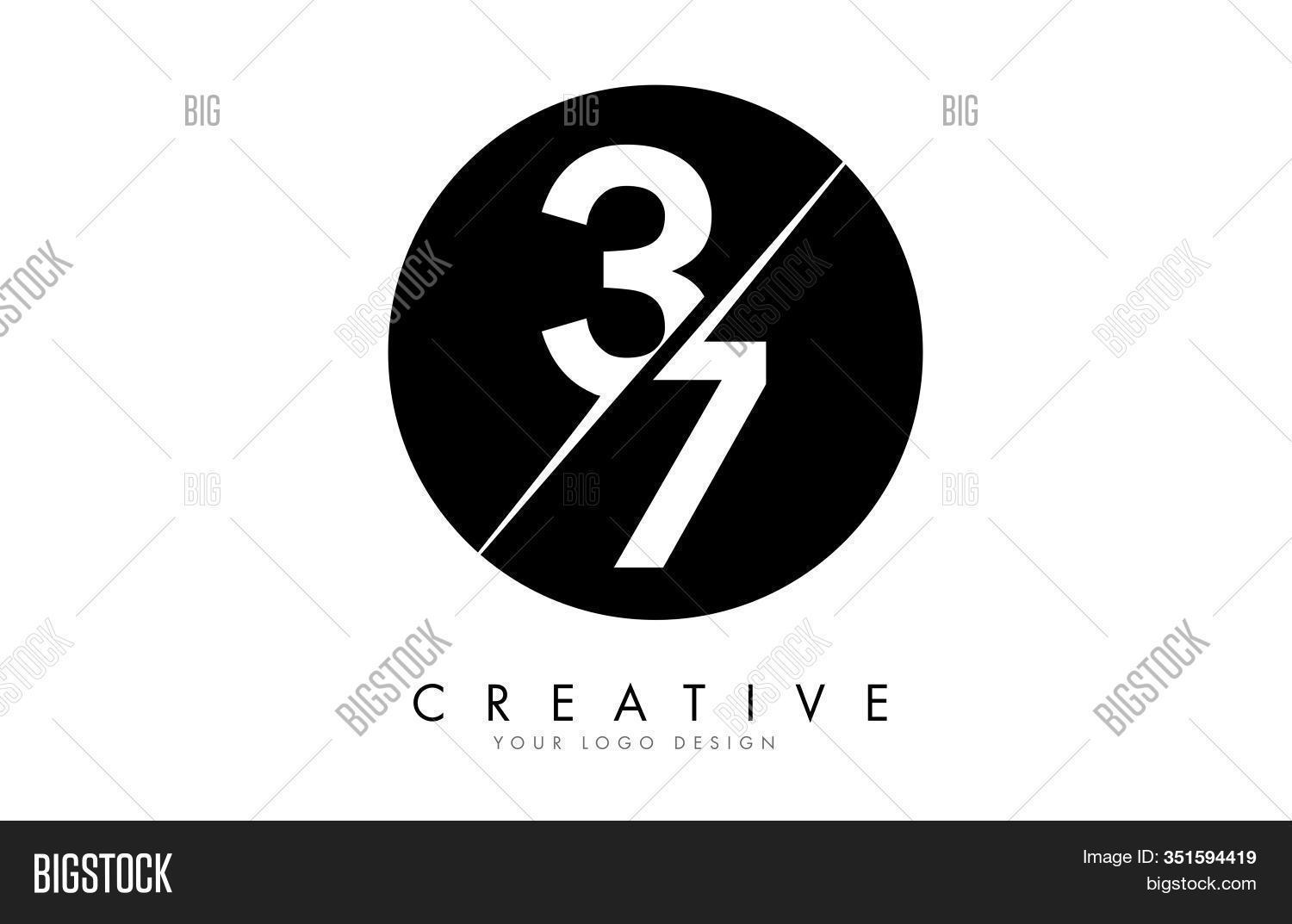 37 3 7 Number Logo Vector & Photo (Free Trial) | Bigstock