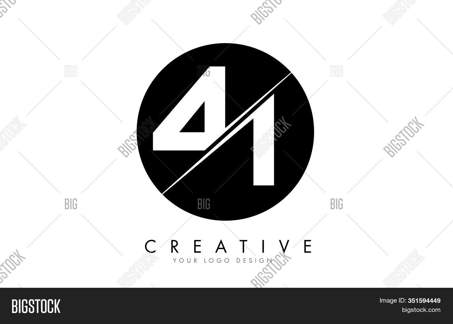 41 4 1 Number Logo Vector & Photo (Free Trial) | Bigstock