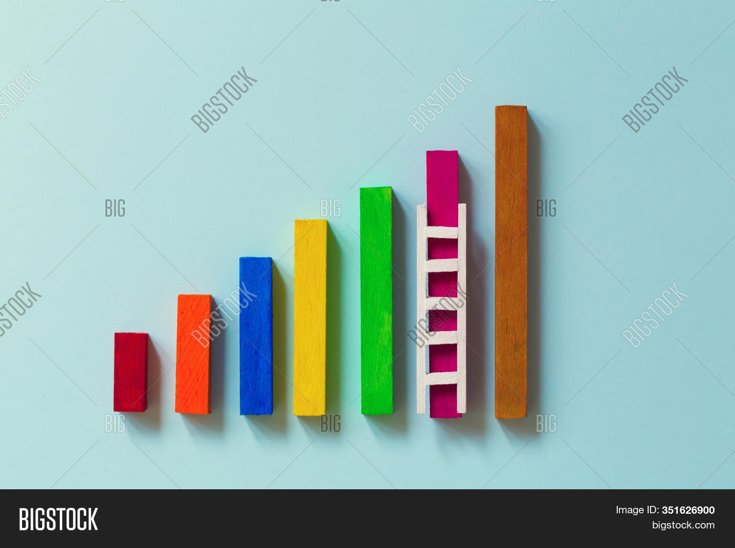 Rising Bar Graph Red Image & Photo (Free Trial) | Bigstock
