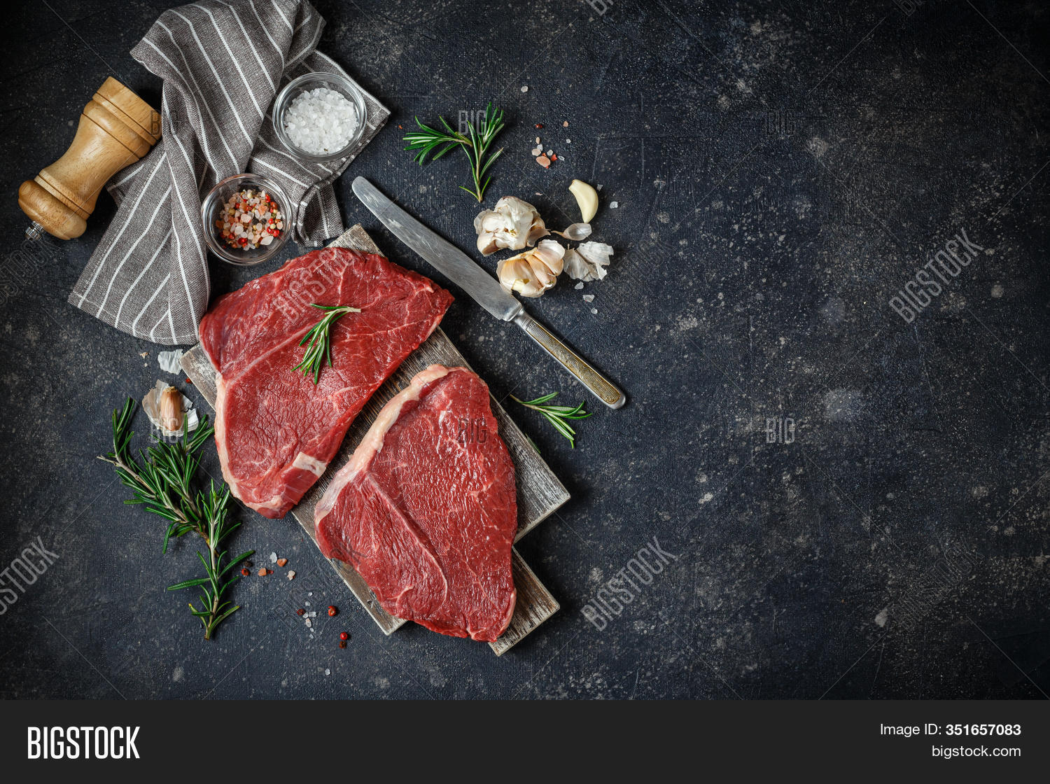 Two Raw Fresh Steak Image & Photo (Free Trial) | Bigstock