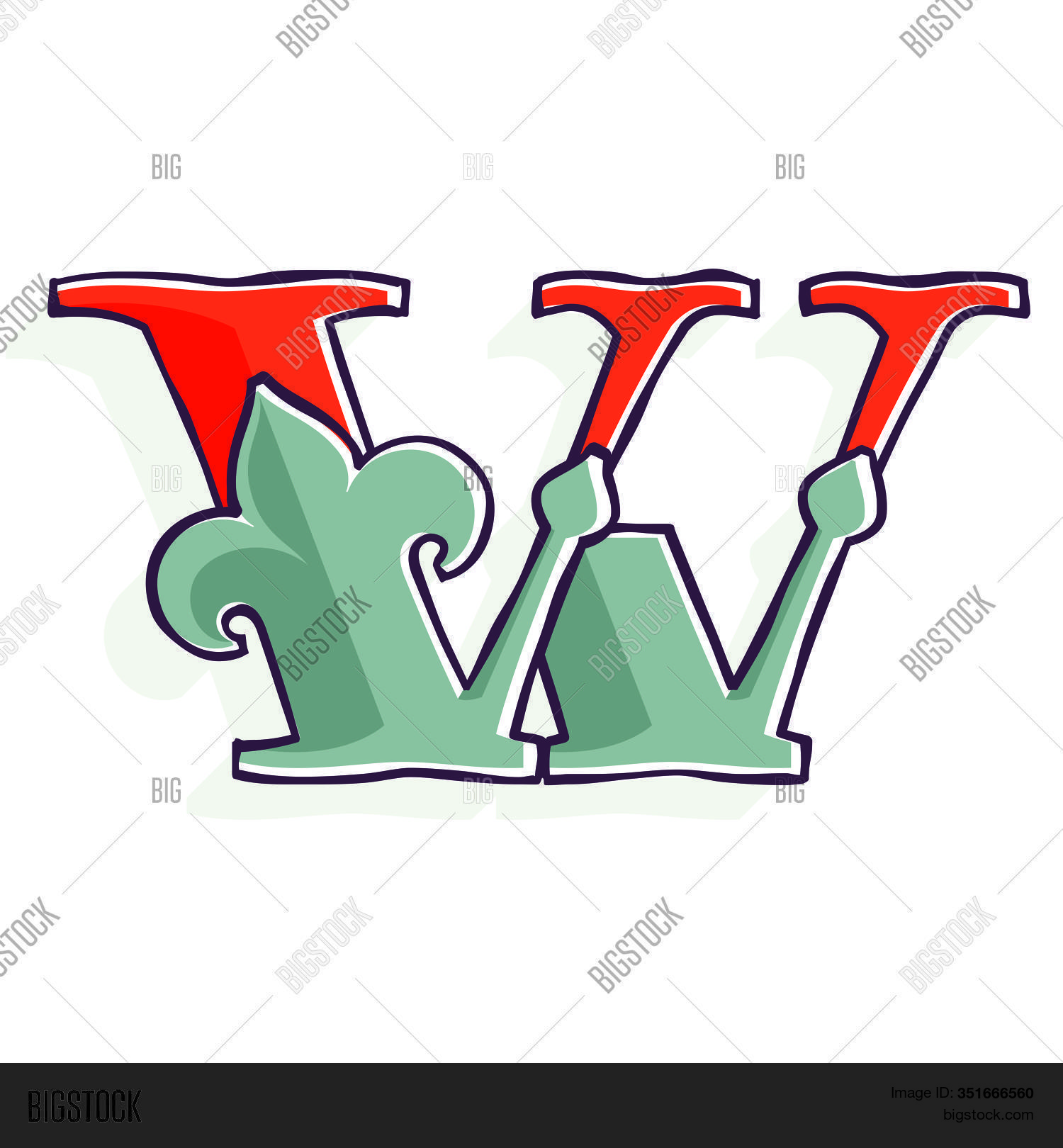 W Letter Logo French Vector & Photo (Free Trial) | Bigstock