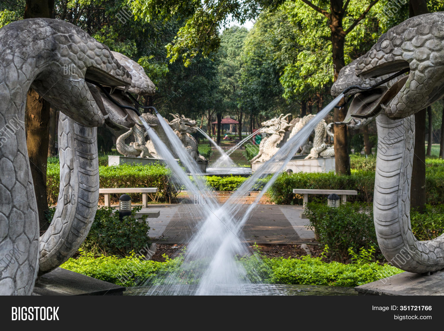 Four Snake Statues Image & Photo (Free Trial) | Bigstock