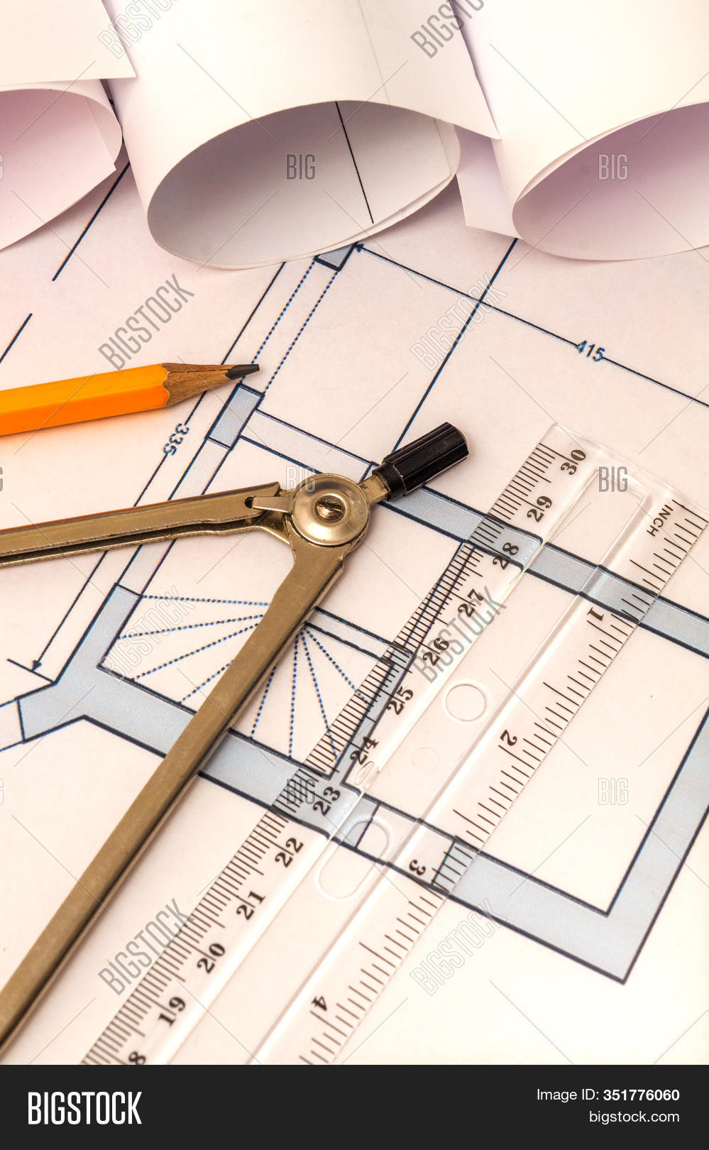 Rolled House Diagrams Image & Photo (Free Trial) | Bigstock