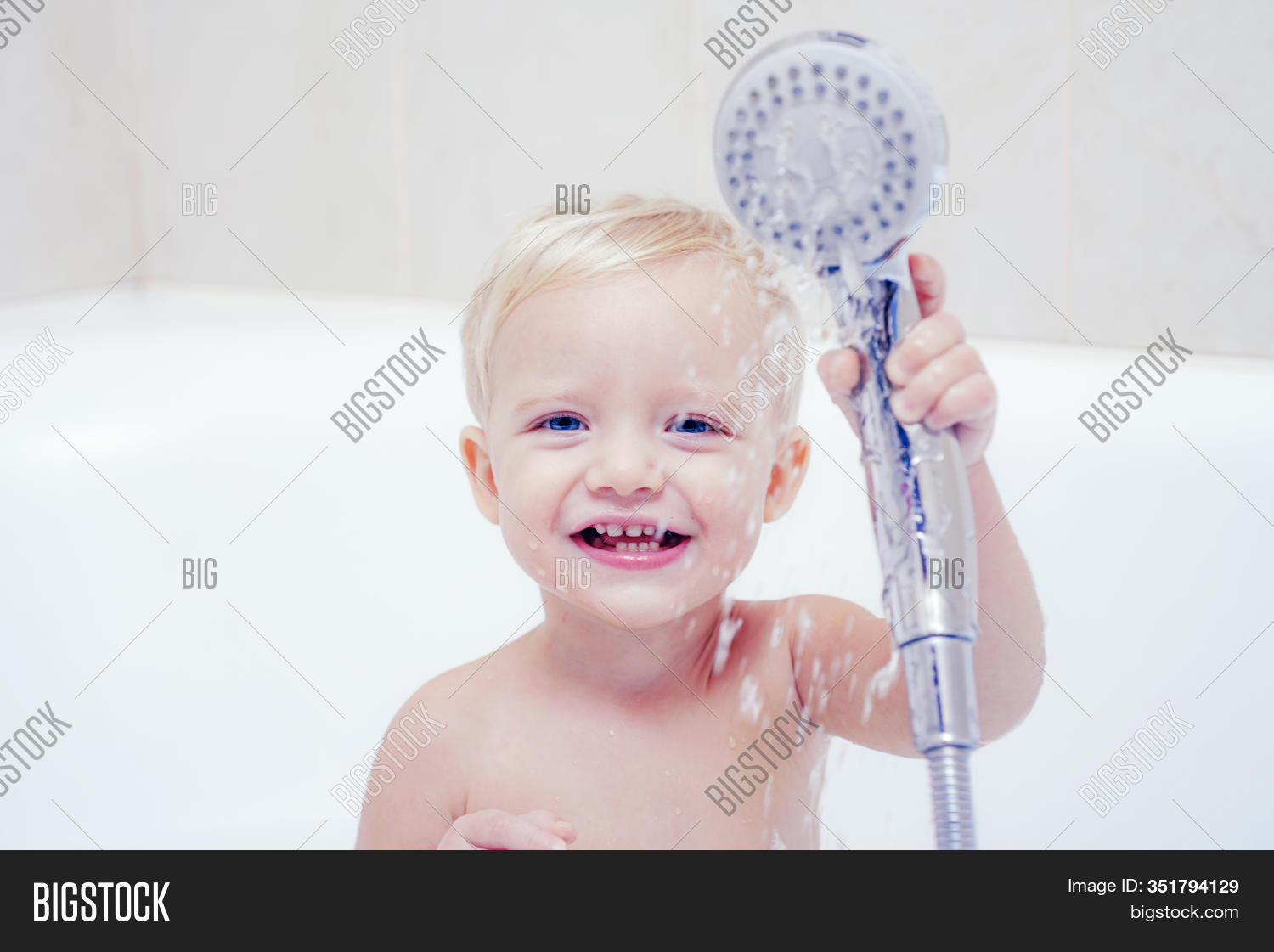 Cute Baby Washing Her Image & Photo (Free Trial) | Bigstock