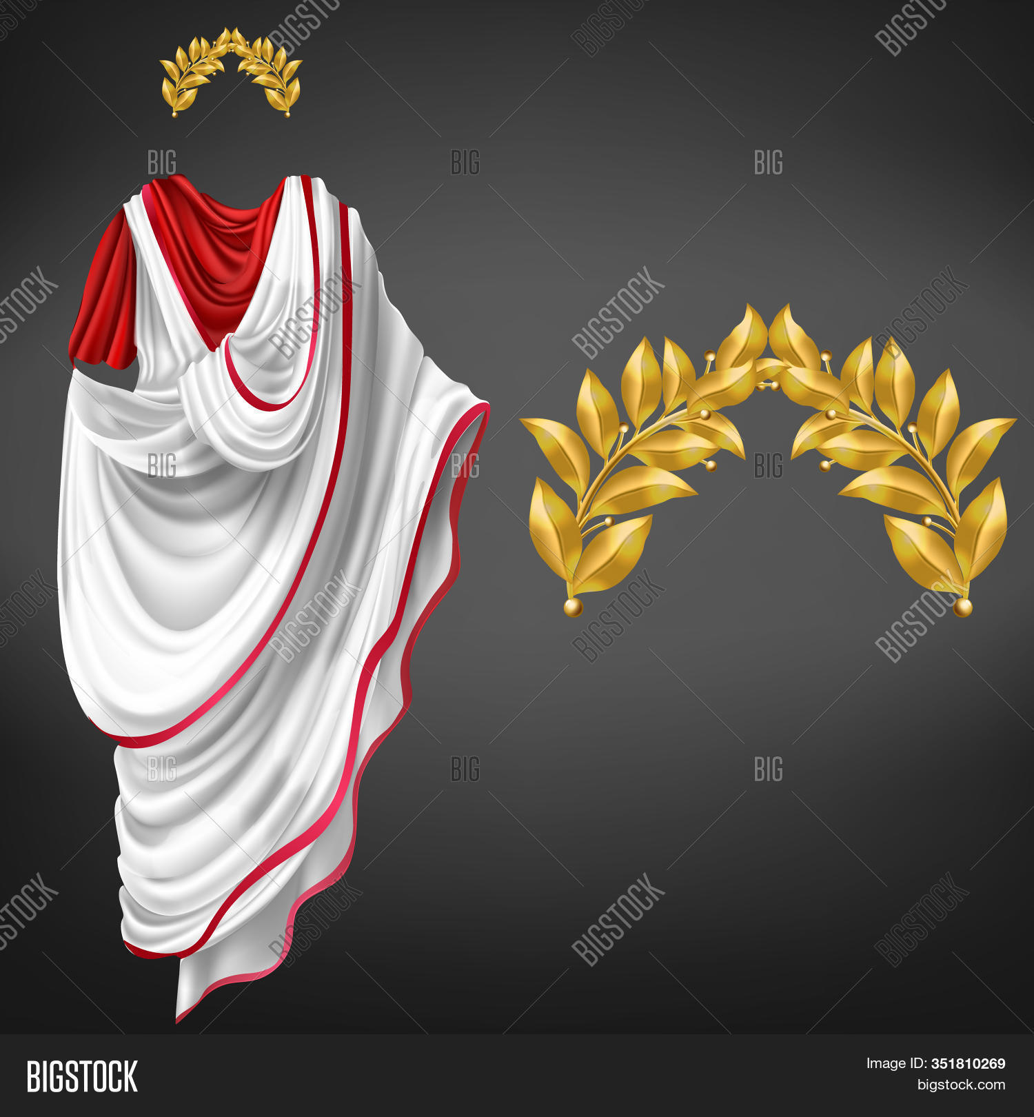 Ancient White Toga On Image & Photo (Free Trial) | Bigstock