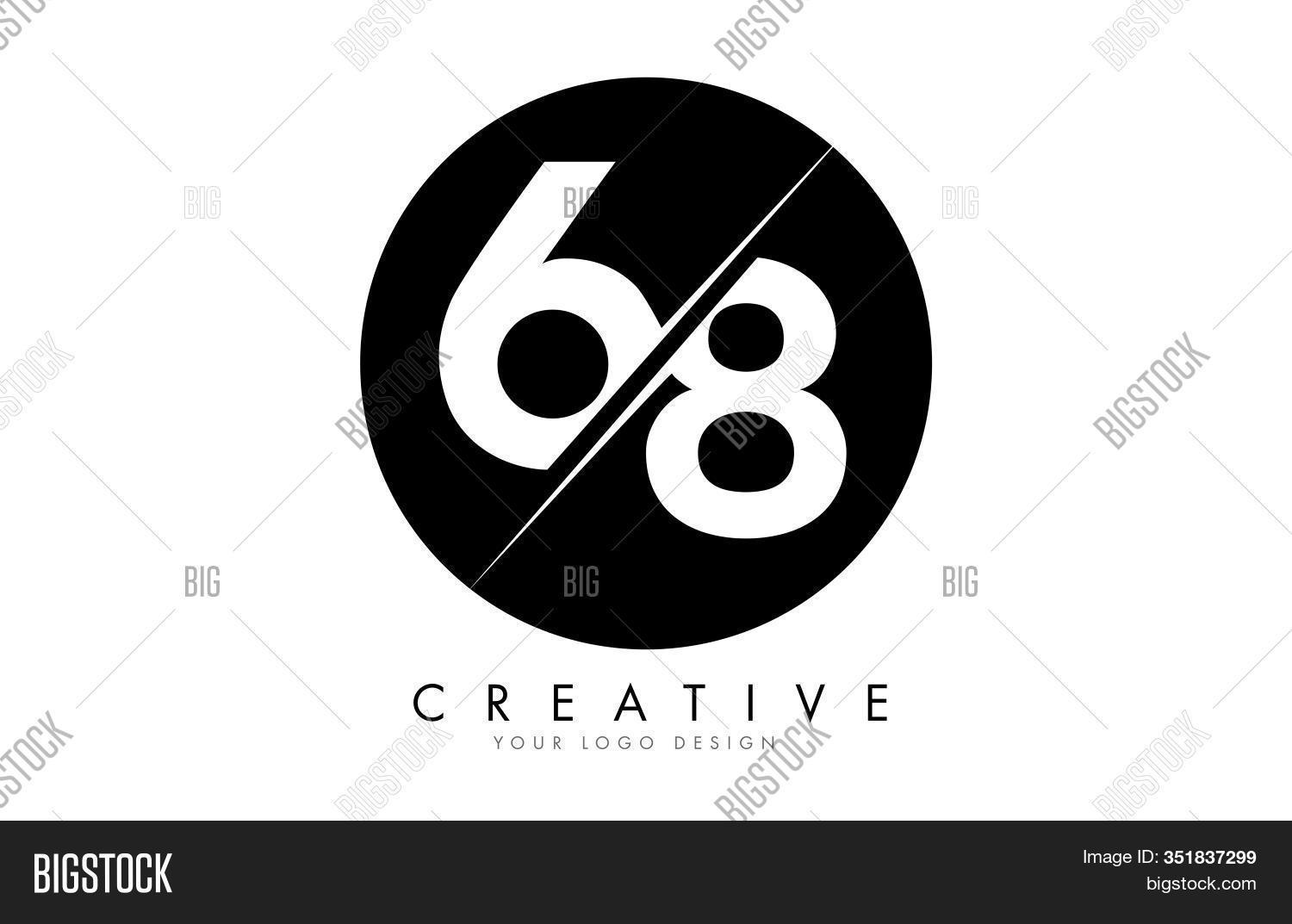 68 6 8 Number Logo Vector & Photo (Free Trial) | Bigstock