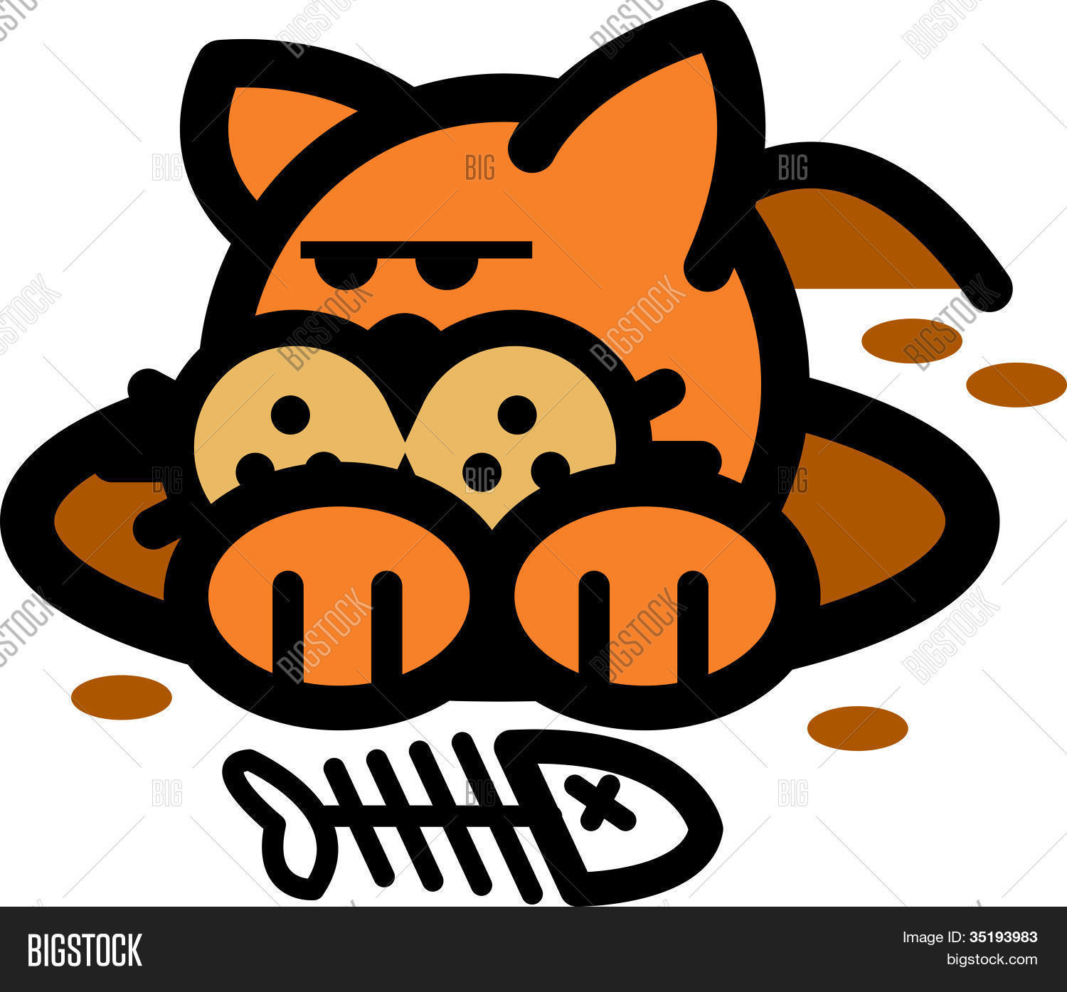 Cat Clip Art Digging Vector & Photo (Free Trial) | Bigstock