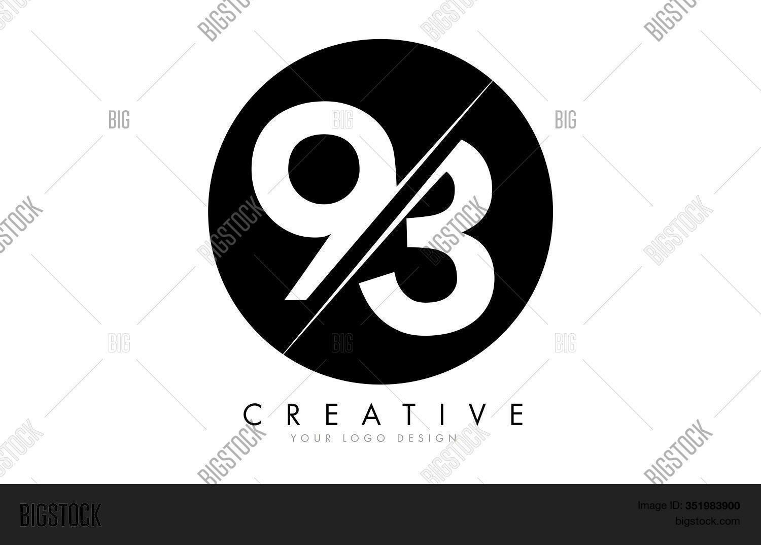 93 9 3 Number Logo Vector & Photo (Free Trial) | Bigstock