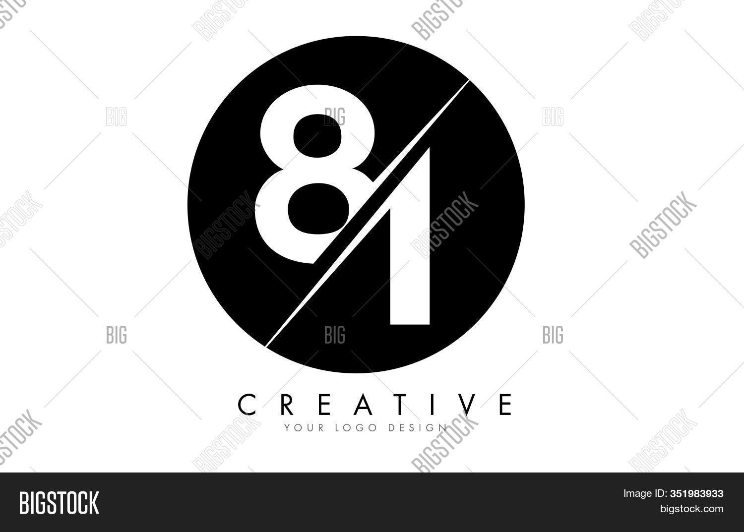 81 8 1 Number Logo Vector & Photo (Free Trial) | Bigstock