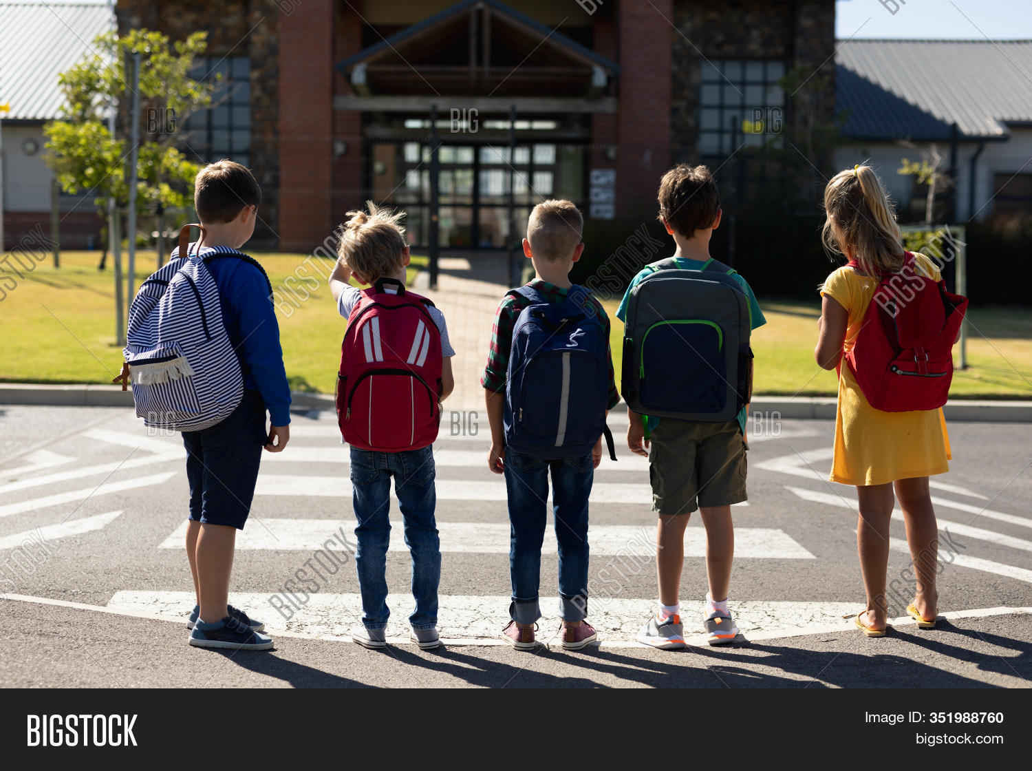 Rear View Group Three Image & Photo (Free Trial) | Bigstock