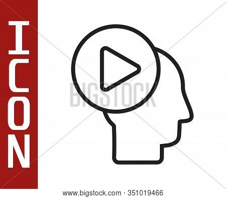Black Line Head Vector & Photo (Free Trial) | Bigstock