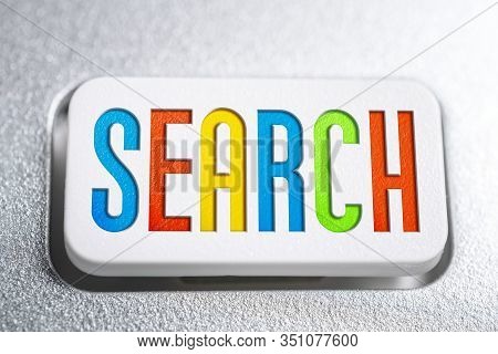 Colorful Search Button Image & Photo (Free Trial) | Bigstock