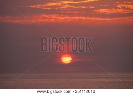 Sun Rising Over Ocean Image & Photo (Free Trial) | Bigstock