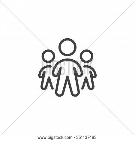 Team Group Line Icon Vector & Photo (Free Trial) | Bigstock