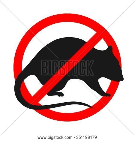 Warning Sign No Rats Vector & Photo (Free Trial) | Bigstock