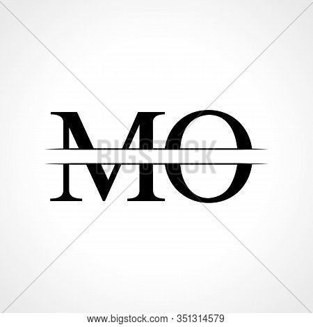 Initial Mo Letter Vector & Photo (Free Trial) | Bigstock