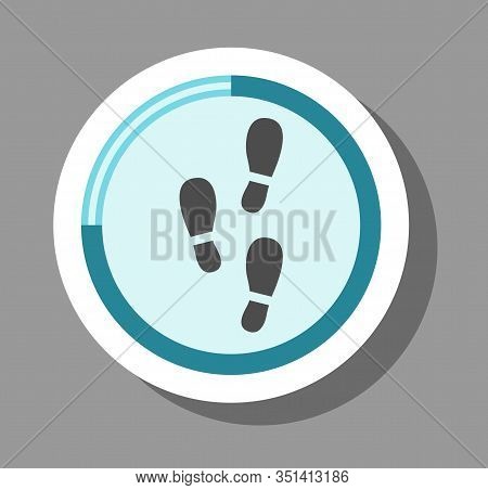 Step Counter Icon Vector & Photo (Free Trial) | Bigstock
