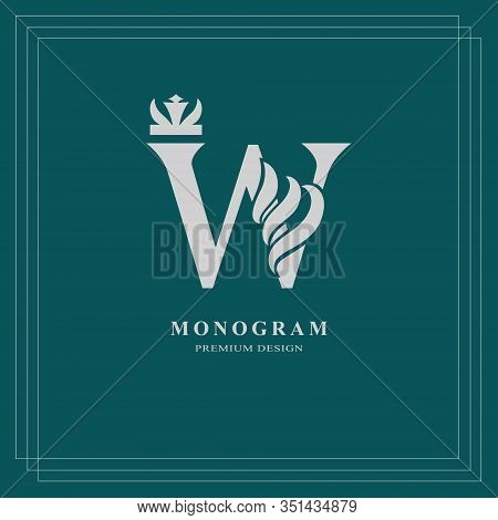 Elegant Letter W Vector & Photo (Free Trial) | Bigstock