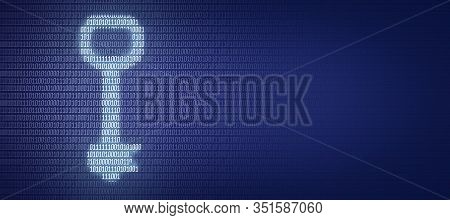 Cyber Security And Safety Concept. Futuristic Illustration Of Key ...