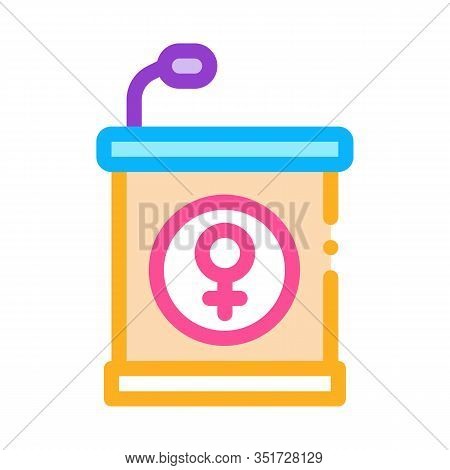 Pedestal Mike Icon Vector & Photo (Free Trial) | Bigstock