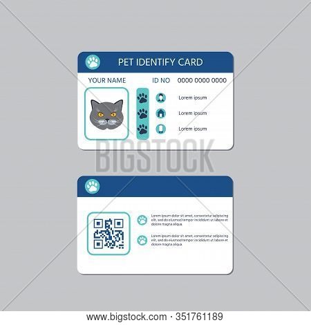 Cat Id Card Design. Vector & Photo (Free Trial) | Bigstock